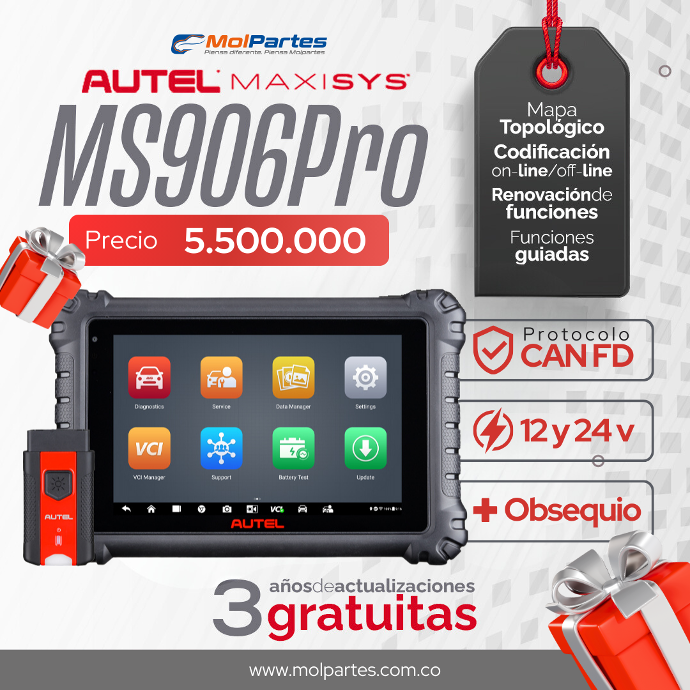 Escáner Automotriz Profesional MaxiSYS MS906Pro | Autel Colombia