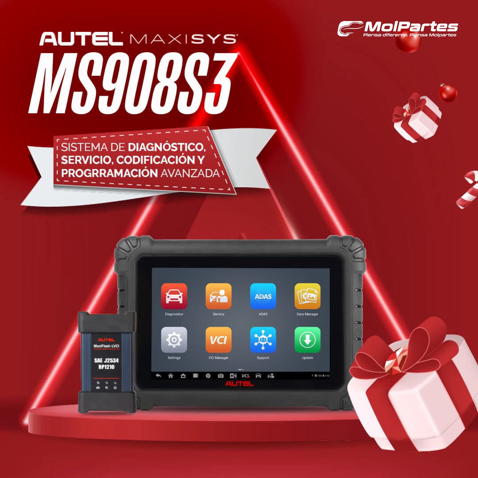 Escáner Automotriz Profesional MaxiSYS MS908S3 | Autel Colombia