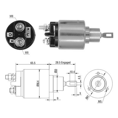 AUTOMATICO CHEVROLET CHEVETTE MONZA RENAULT R9 12V TIPO BOSCH | MOLPARTES
